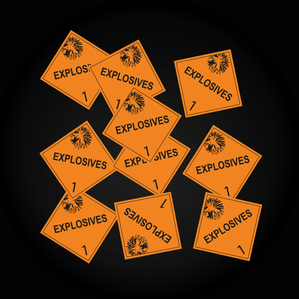 Explosive "Pyrostyle" Stickerbomb set 10pcs. - Vinyl Stickers